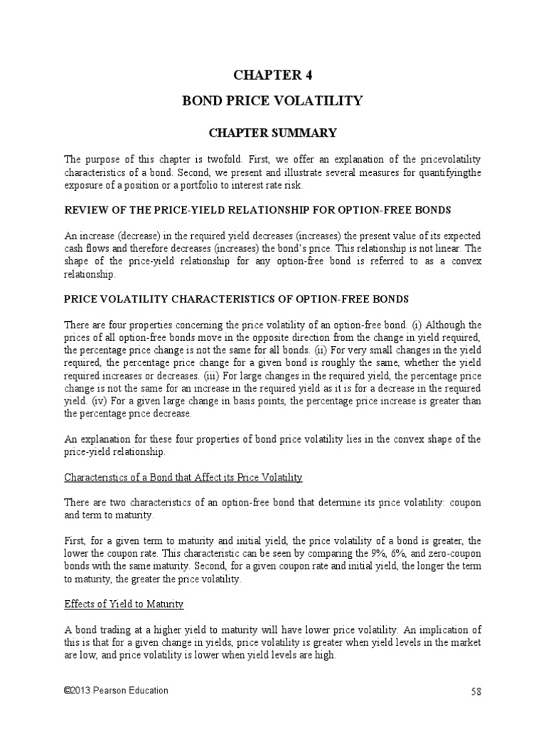 Bond Price Volatility: Chapter Summary | PDF | Bond Duration | Bonds ...
