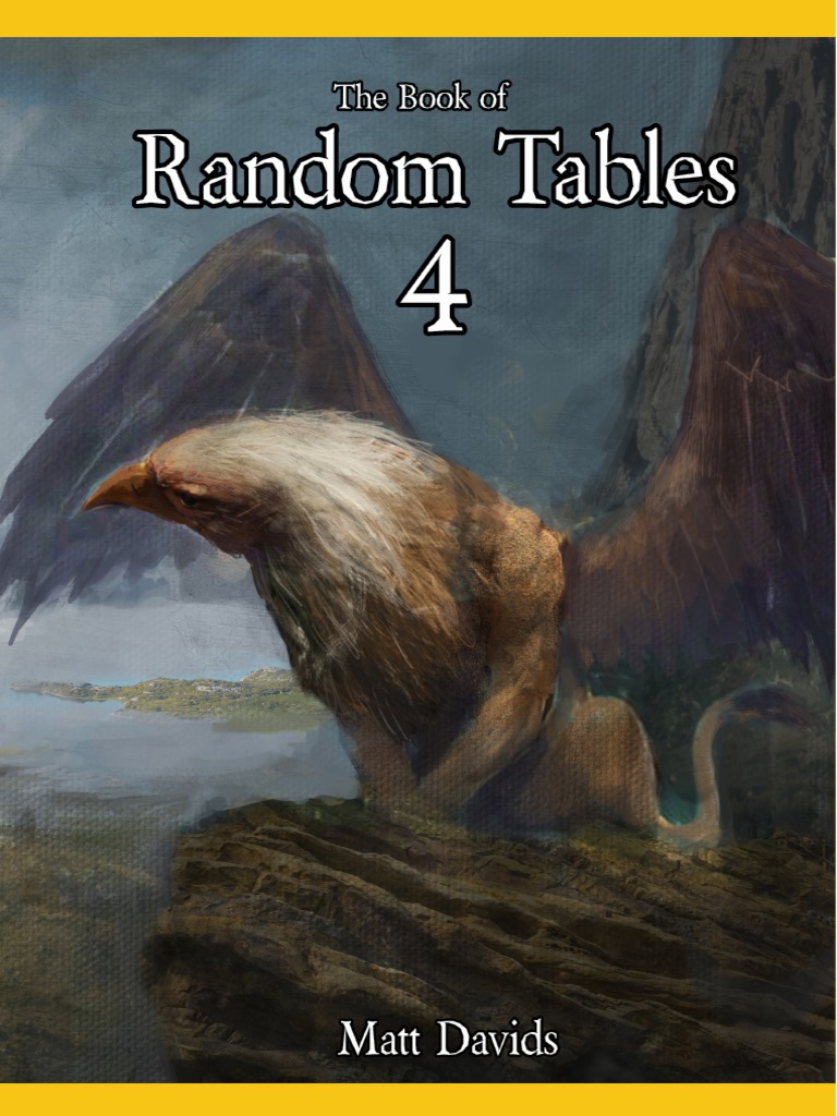 The Book of Random Tables 4 | Download Free PDF | Role Playing Games