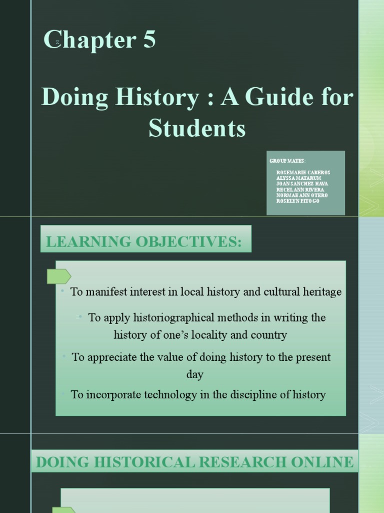 Guidance for Conducting Historical Research | PDF | Archive | Libraries