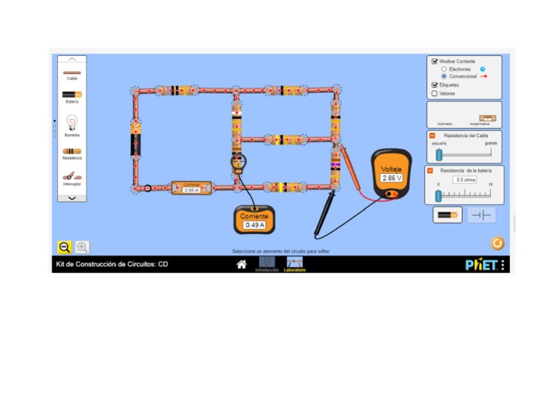 Circuito Eléctrico Phet | PDF
