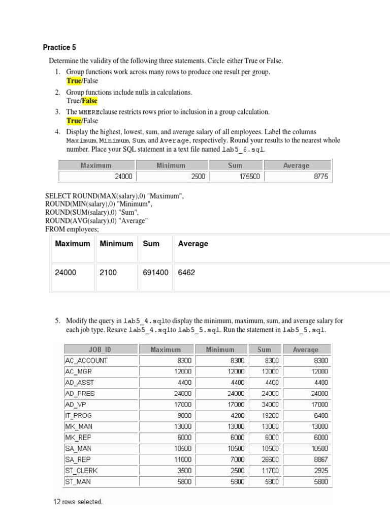 Taller V SGBD | PDF | Computer Programming | Data Management