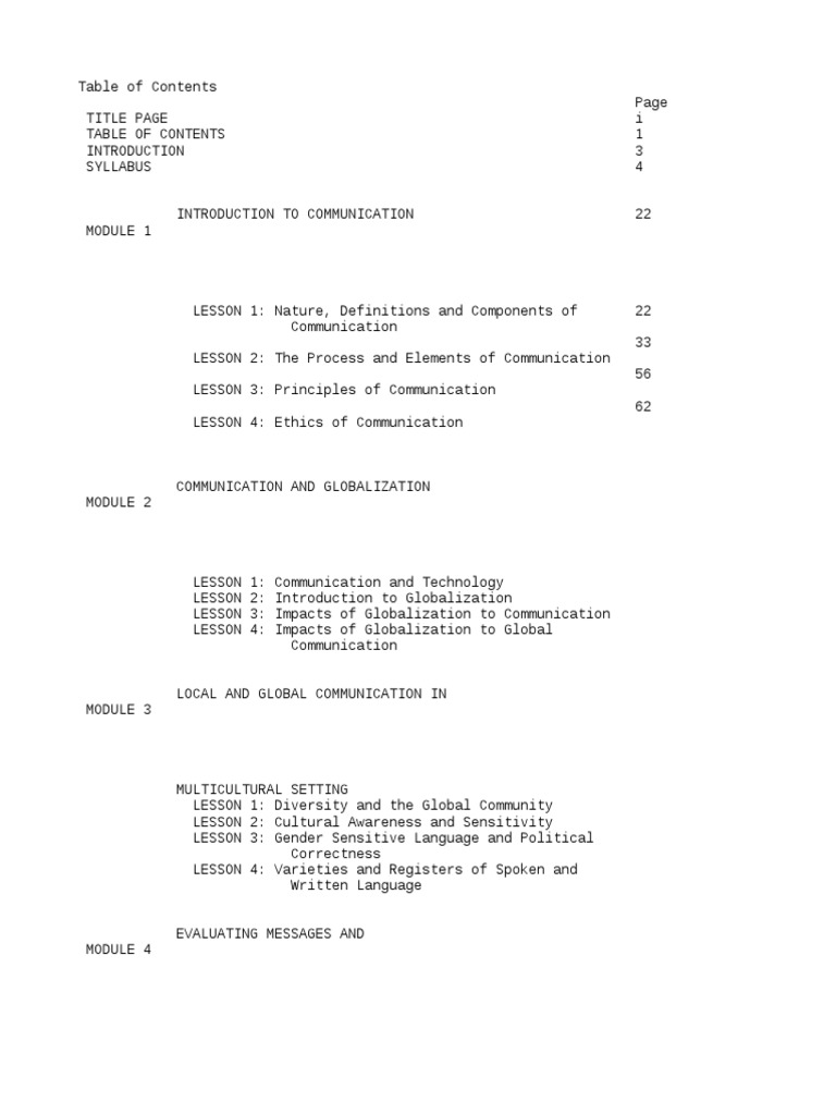 Purposive Communication Learning Module Contents PDF | PDF | Communication | English As A Second ...