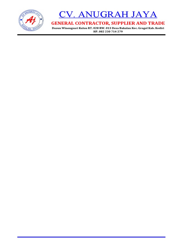 Kop Cv. Anugrah Jaya | PDF