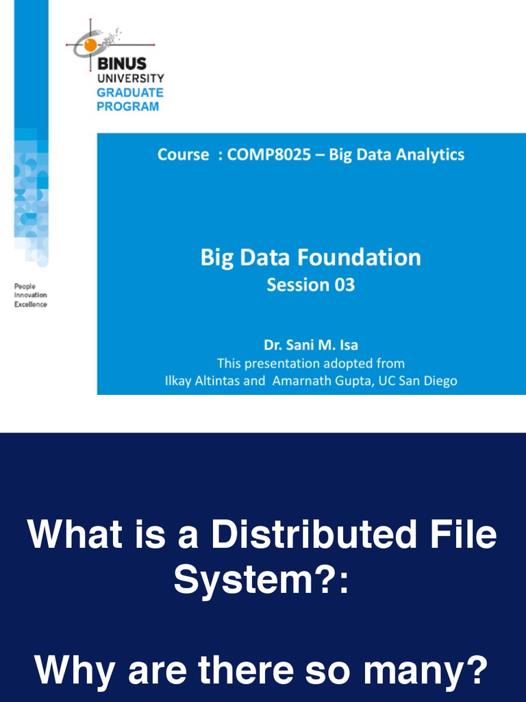 Session 03a | PDF | Computer Cluster | Big Data
