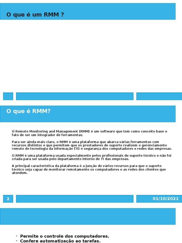 O Que É RMM | PDF | Tecnologia da Informação | Servidor (informática)