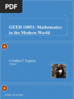 Mathematics Helps Organize Patterns and Regularities in The World | PDF ...