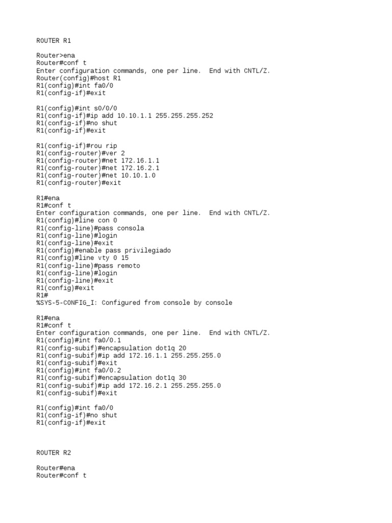 Router and Switch Configuration Guide | PDF | Network Protocols | Computing