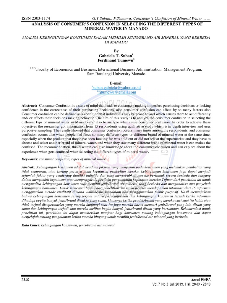 Consumer's Confusion | PDF | Consumer Behaviour | Behavior