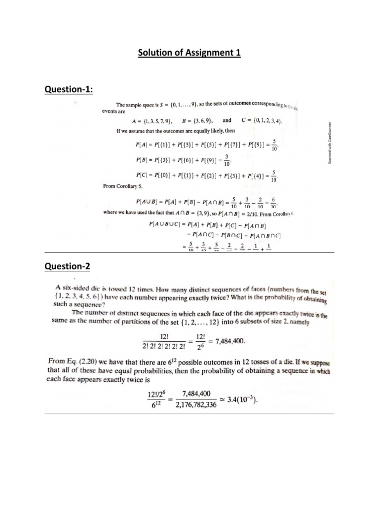 Solution Of Assignment 1 2021 Pdf Teaching Methods Materials