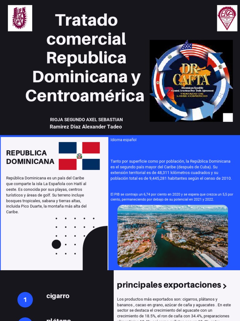 DR-CAFTA: Tratado de Libre Comercio | PDF | Política | Comercio