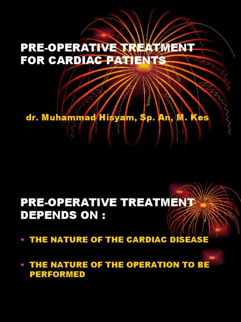 Pre-Operative Treatment For Cardiac Patients | PDF | Myocardial ...