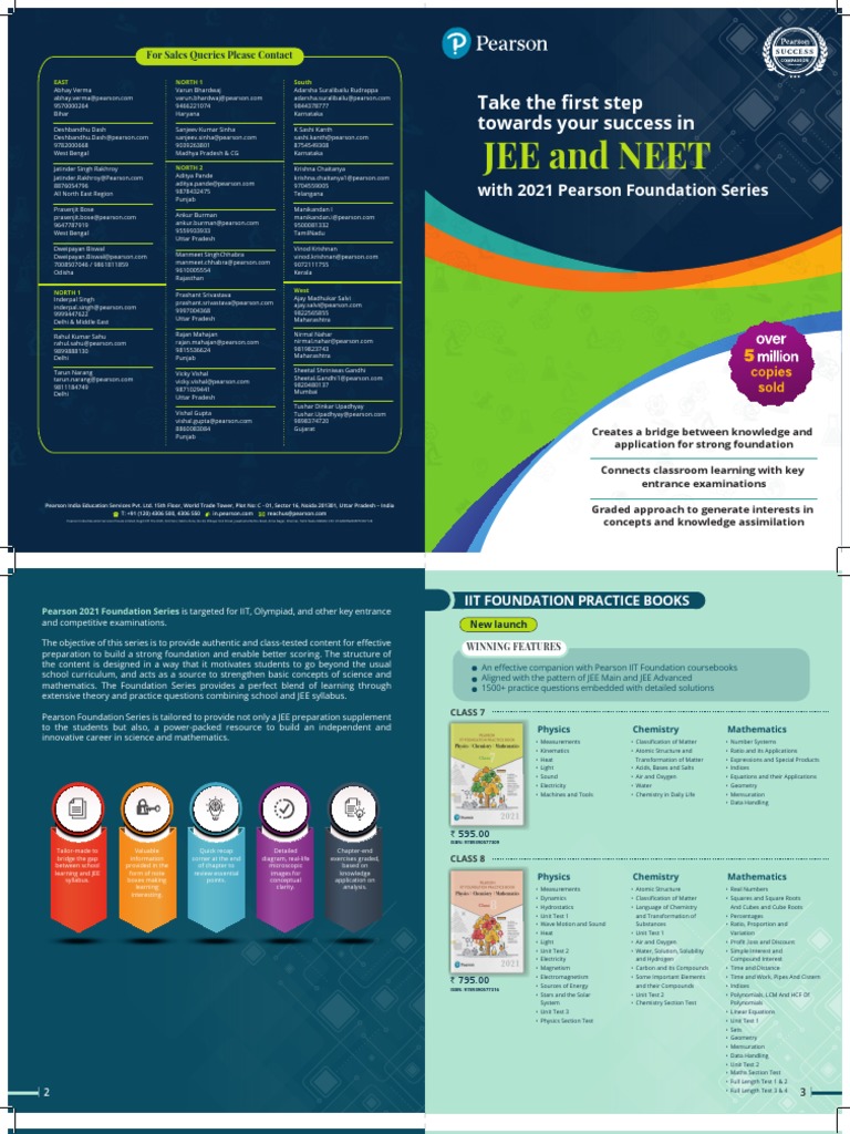 Brochure Pearson Foundation Series | PDF | Chemistry | Physics