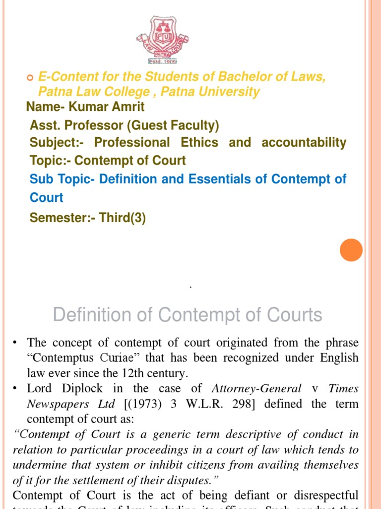 Understanding Contempt of Court | PDF | Contempt Of Court | Common Law