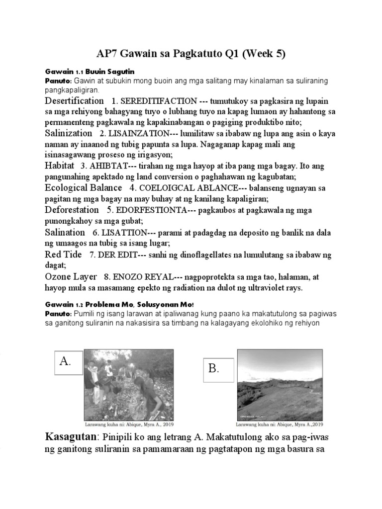 AP7 Gawain Sa Pagkatuto Q1 - Tuazon, Treasious Ira Gen V. Tuazon | PDF