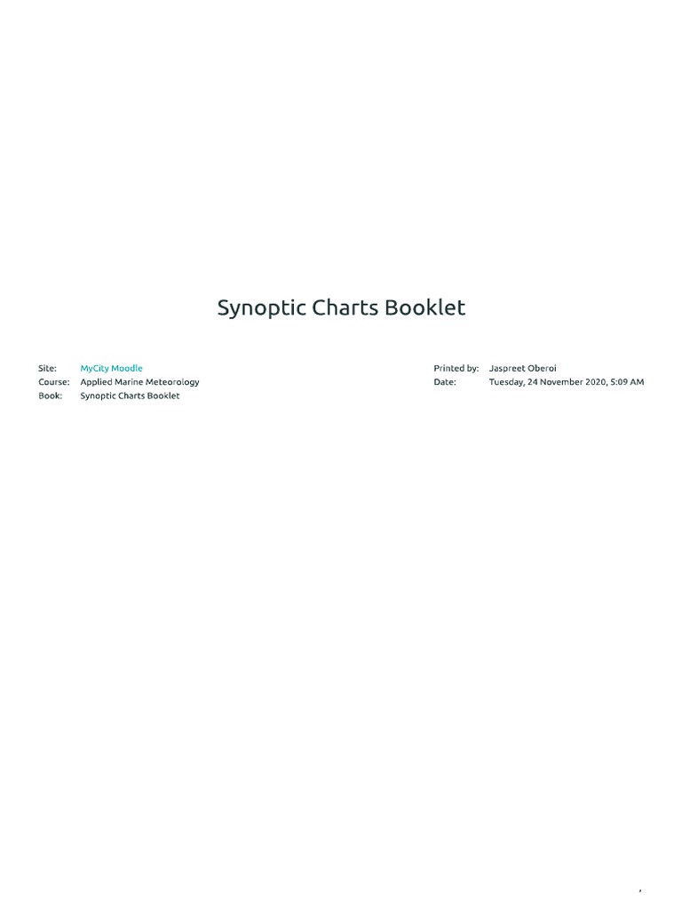 02 Lo 1 - Synoptic Charts | PDF