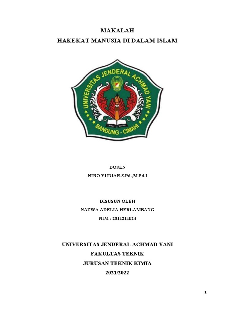 Hakekat Manusia Di Dalam Islam | PDF | Agama & Spiritualitas