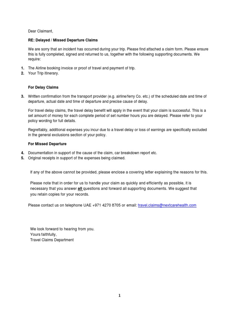 OMA OM en Claims TravelDelay | PDF | Insurance | Justice