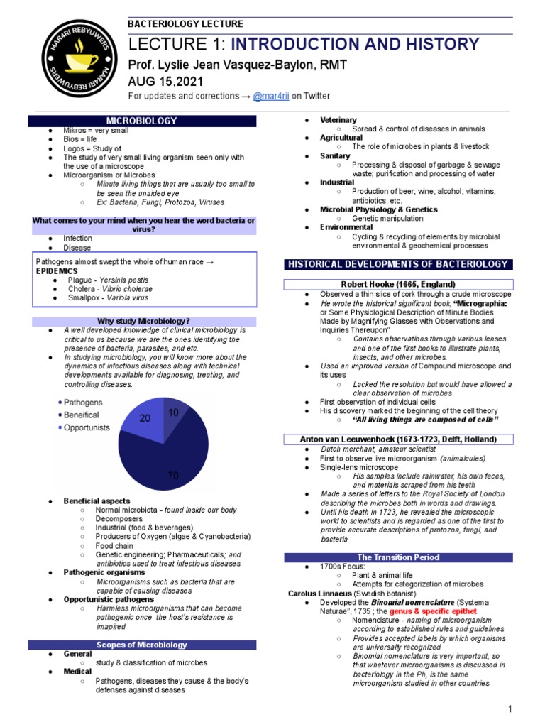 Bacte Lec - Prelim Exam | PDF | Cell (Biology) | Bacteria