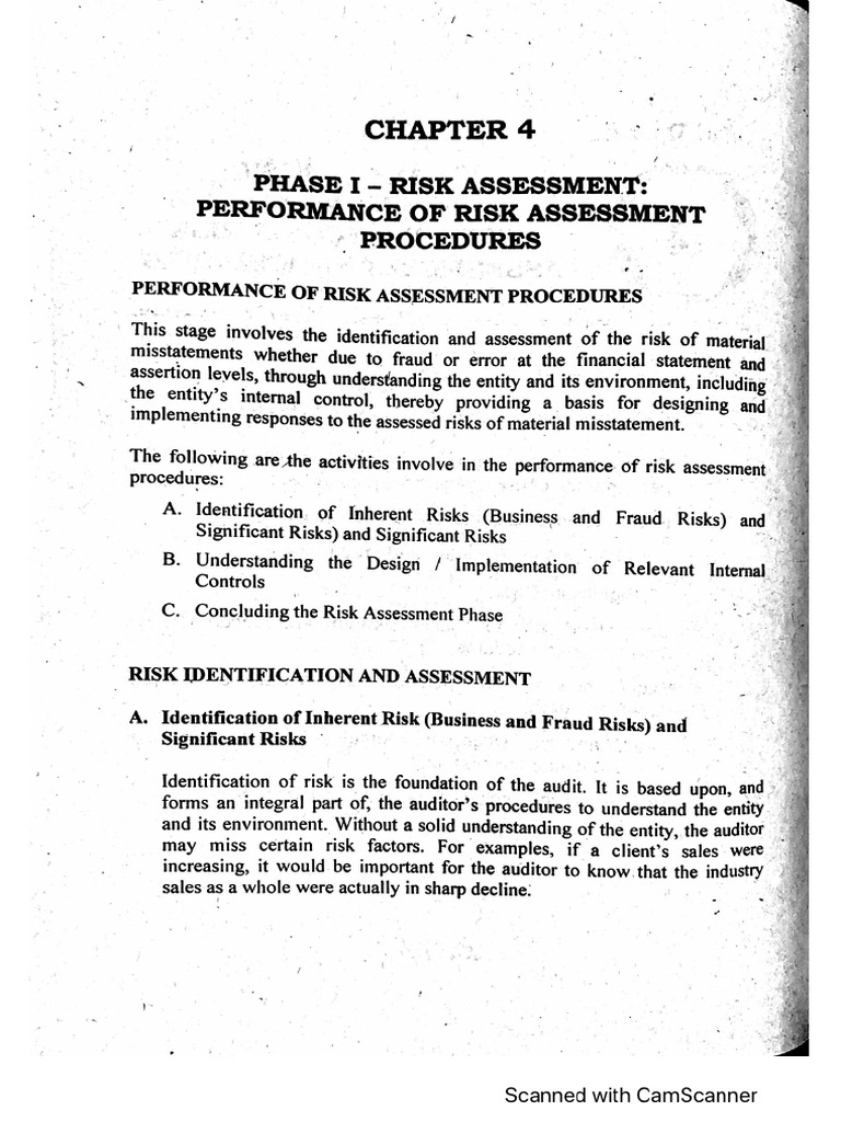 Chapter 4 Performance of Risk Assessment Procedures | PDF