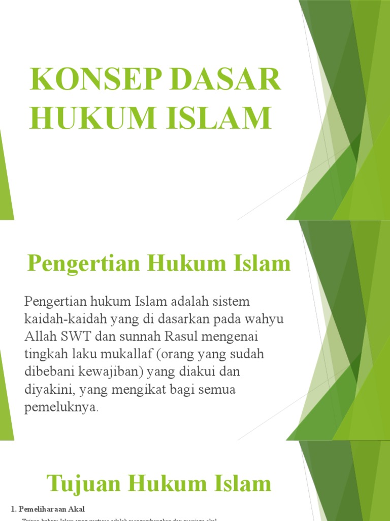 Konsep Dasar Hukum Islam | PDF