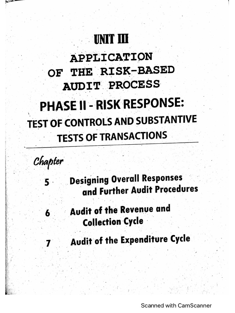Chapter 5 Designing Overall Responses and Further Audit Procedures | PDF