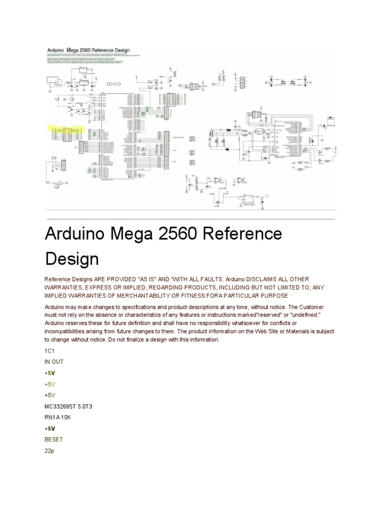 Arduino Mega2560 Schematic F | PDF