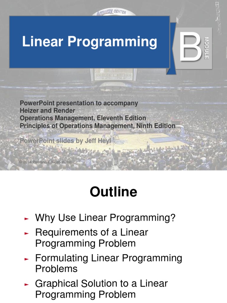 Module B Linear Programming | PDF | Linear Programming | Mathematical Optimization