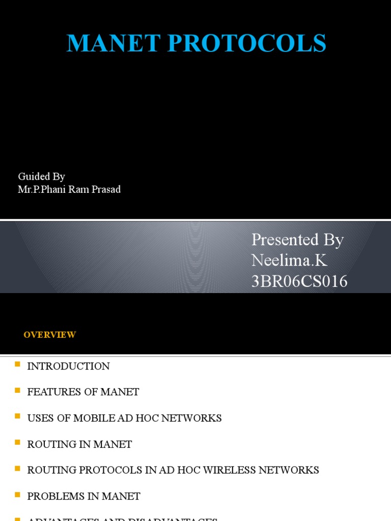 Manet Protocols | PDF | Wireless Ad Hoc Network | Routing