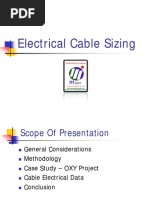 MV Cable Sizing Calculation Excel | PDF