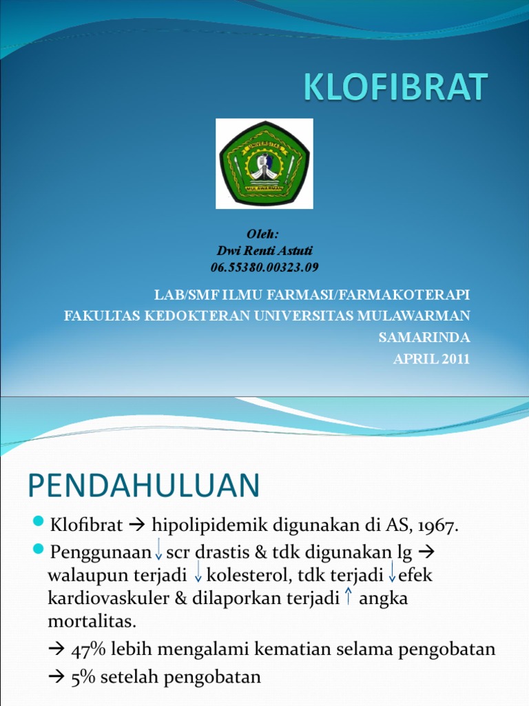 KLOFIBRAT | PDF | Kesehatan Holistik