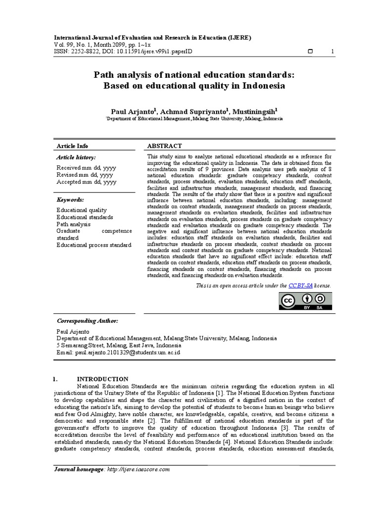 Artikel IJERE Wawasan Pendidikan | PDF | Educational Assessment ...