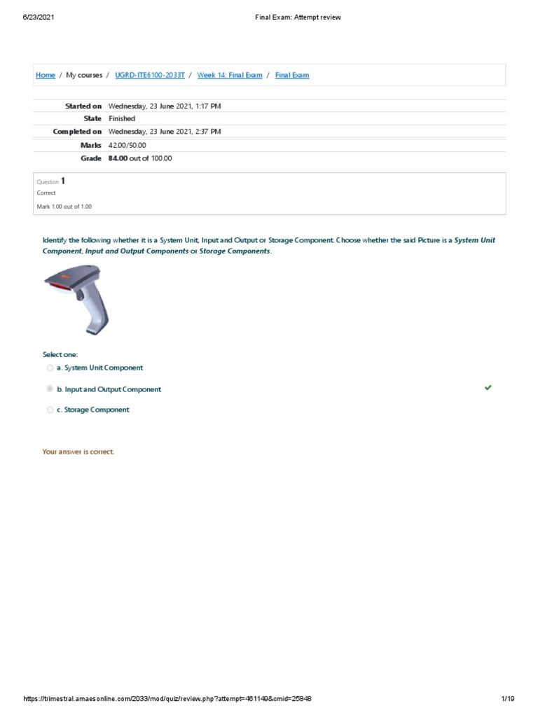 Introduction To Computing Final Exam | PDF | Computer Data Storage ...