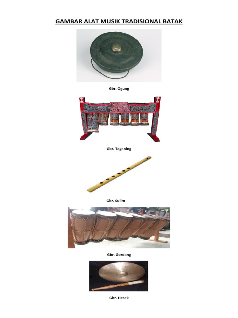 Gambar Alat Musik Tradisional Batak | PDF