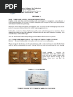 3 Types of Card Catalog | PDF | Science | Library And Museum