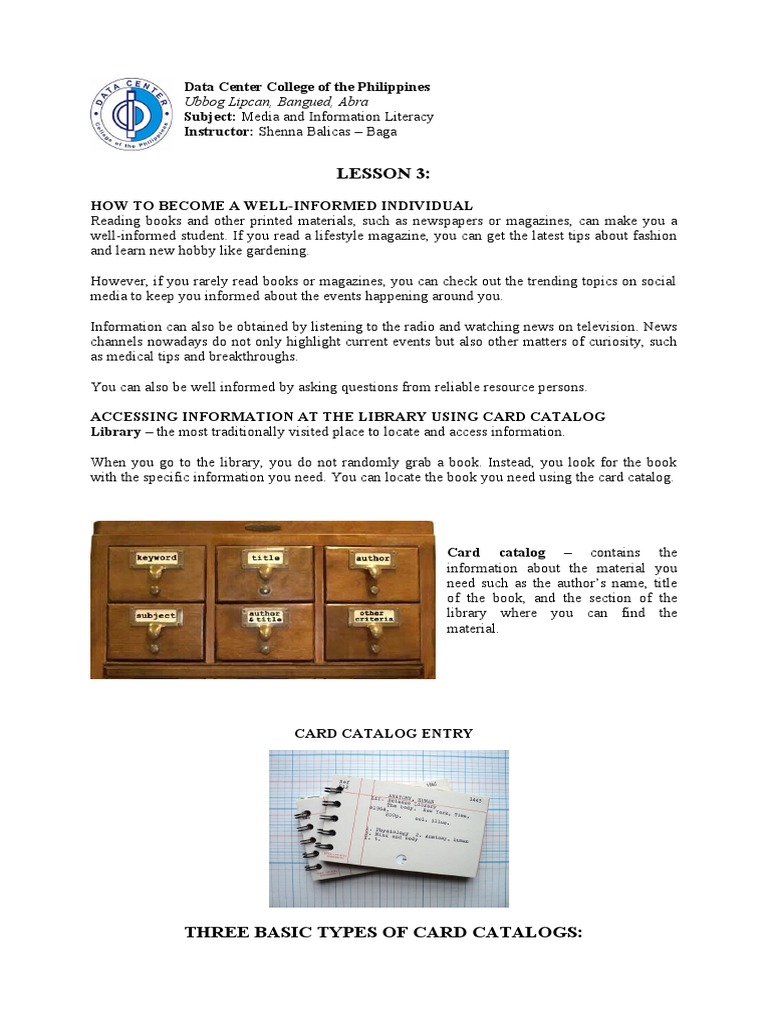 Lesson 3:: Ubbog Lipcan, Bangued, Abra | PDF | World Wide Web ...