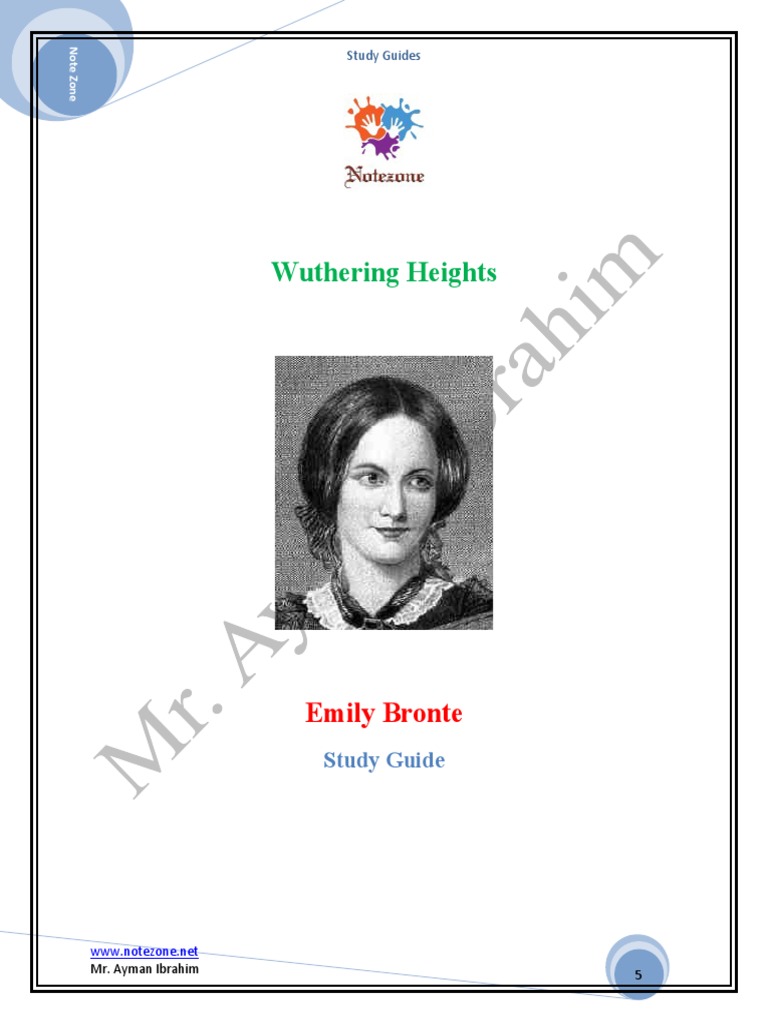 Wuthering Heights Emily Bronte Study Gui | PDF | Heathcliff (Wuthering ...