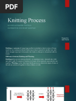 Knitted Loop Structure and Notations | PDF | Knitting | Textiles