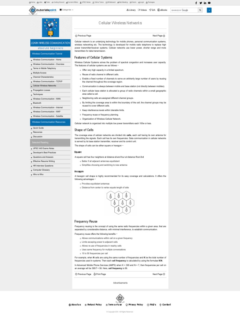 Frequency Reuse | PDF | Cellular Network | Computer Network
