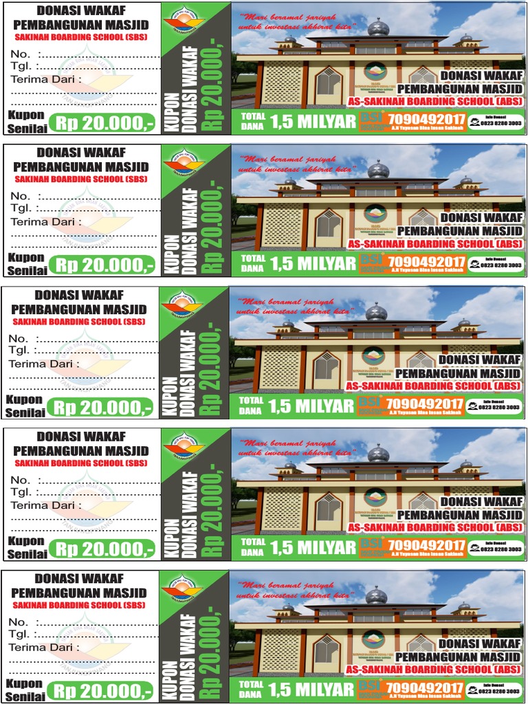 Kupon Masjid 20Rb | PDF