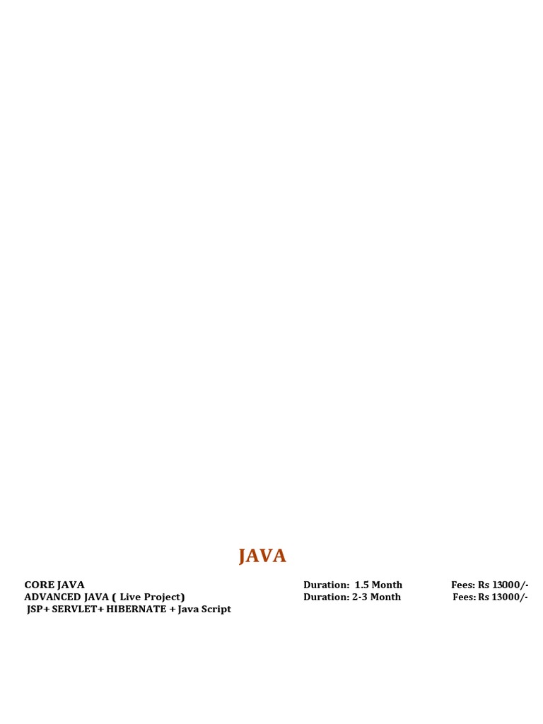 Core & Advance Java | PDF | Spring Framework | Xml