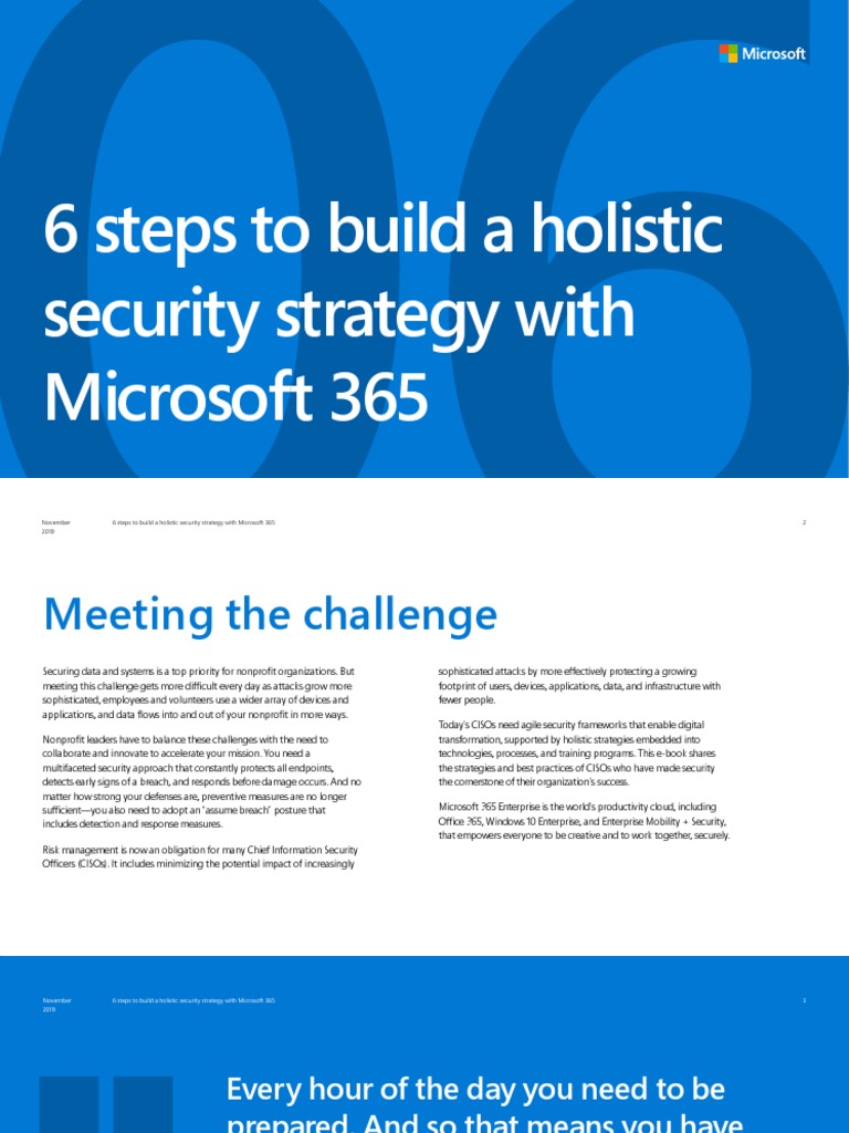 6 Steps To Build A Holistic Security Strategy With Microsoft 365 | PDF ...