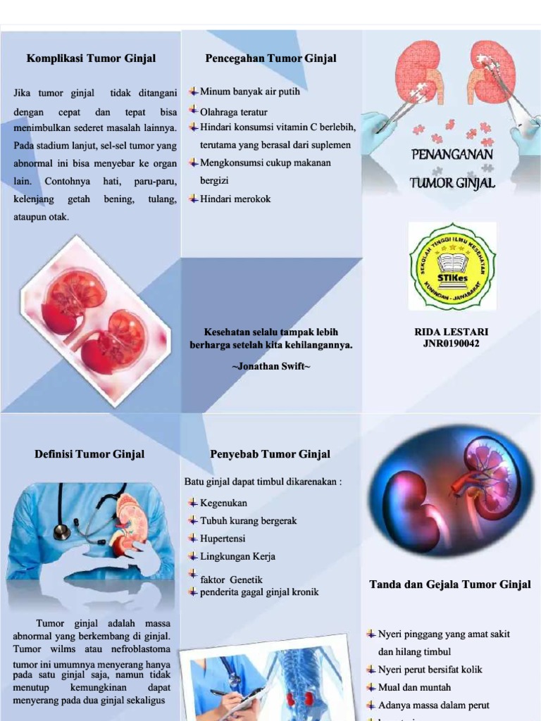 PDF Leaflet Tumor Ginjal - Compress | PDF