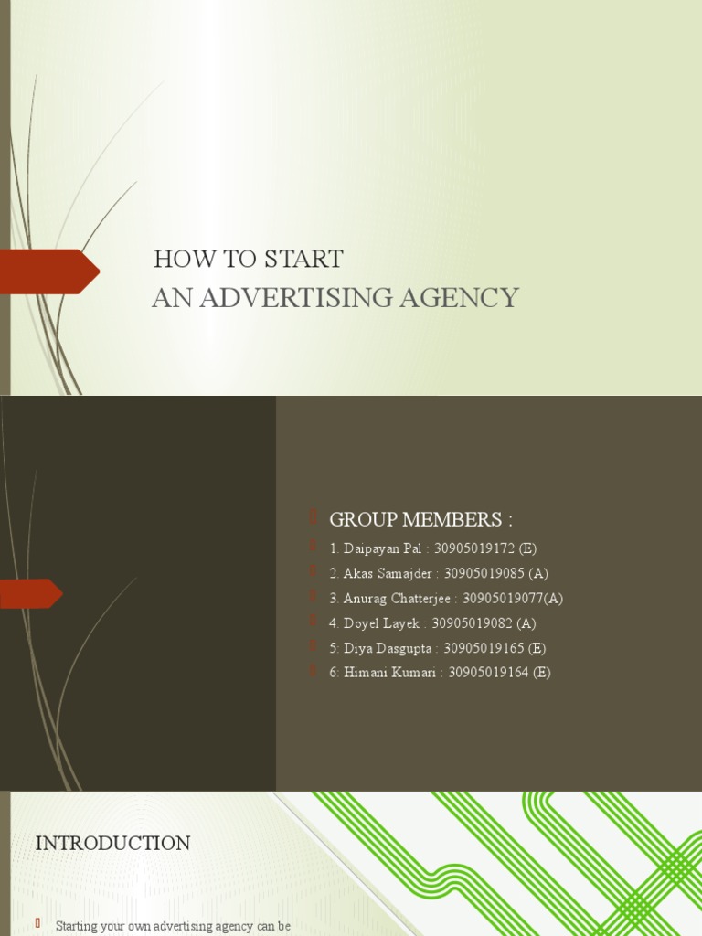 A Step-by-Step Guide to Starting a Successful Advertising Agency | PDF ...