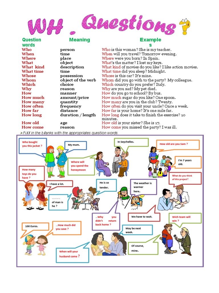 Practice WH Questions | PDF