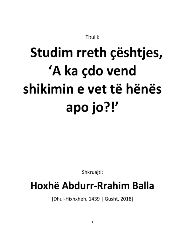 Agjerimi Me Shikimin e Henes | PDF