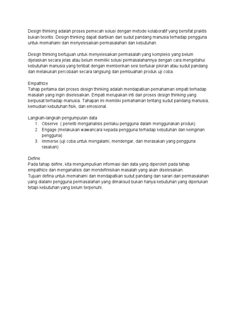 Design Thinking | PDF