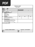 Concrete Pour Card Template | PDF