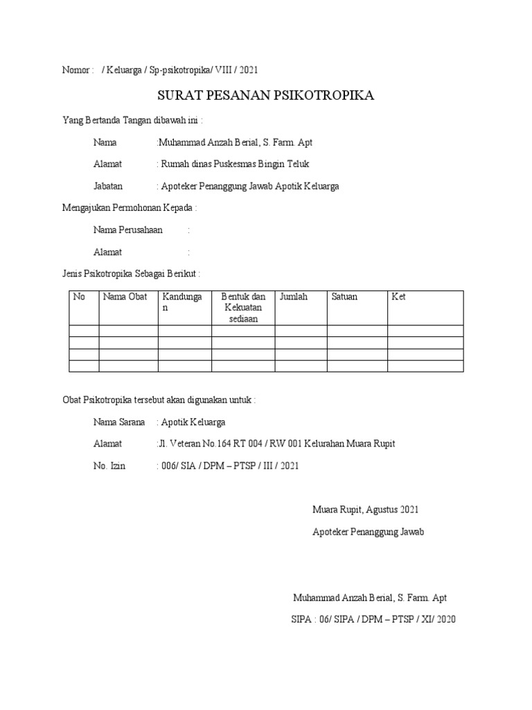 SP Psikotropika | PDF