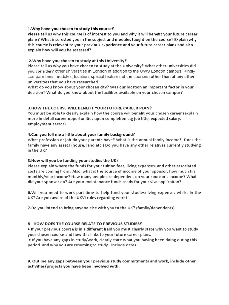 Credibility Interview Questions-UWS | PDF | Expense | Economies