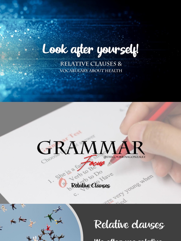 Health and Relative Clauses Explained | PDF | Foods | Meal